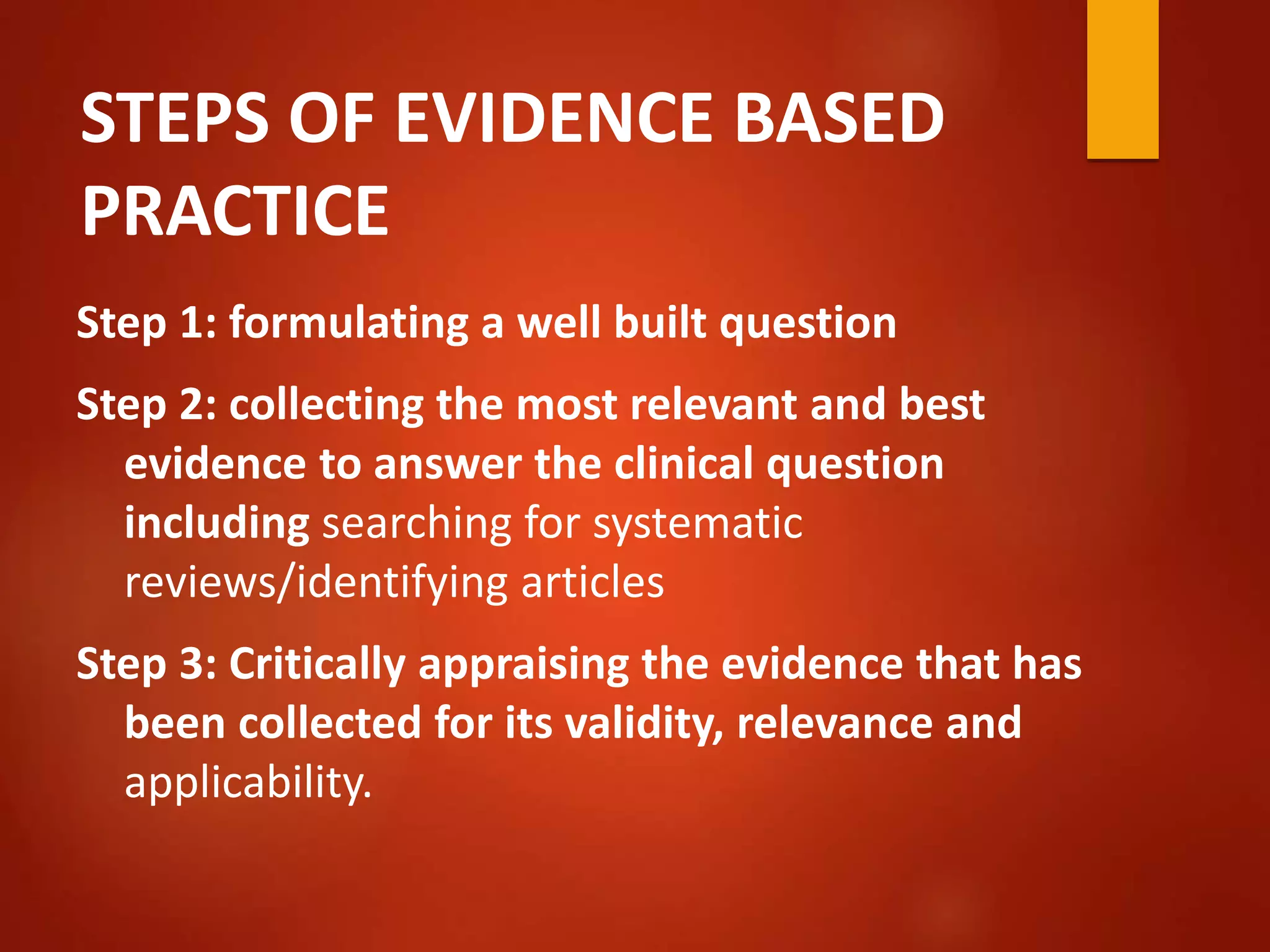 evidence based practice, EBP | PPTX