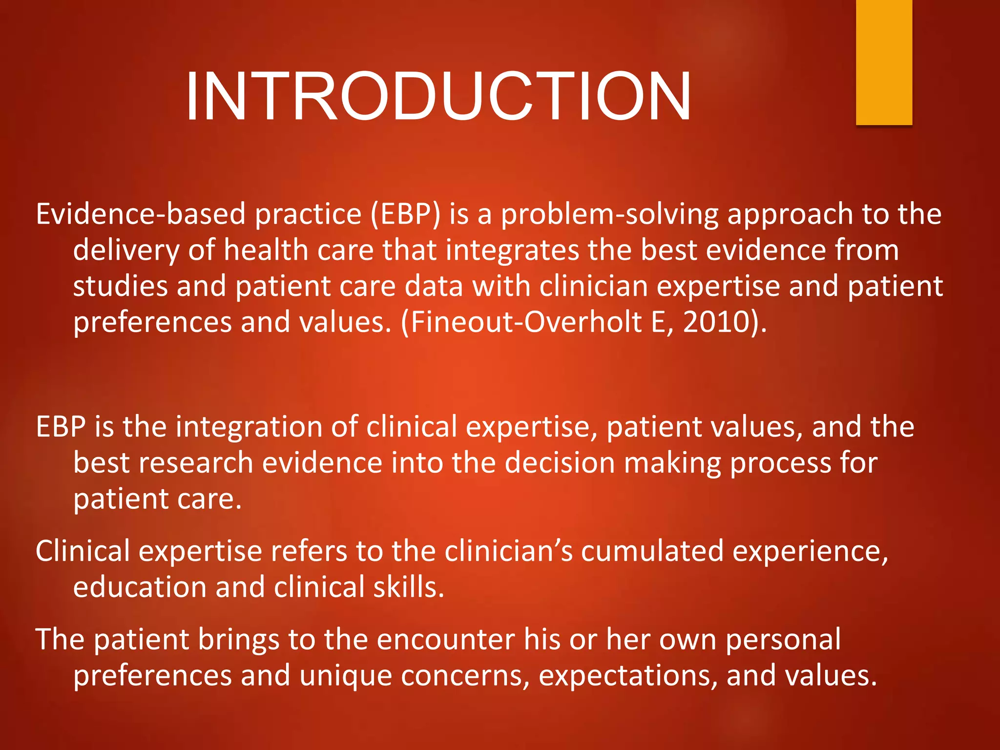 evidence based practice, EBP | PPTX