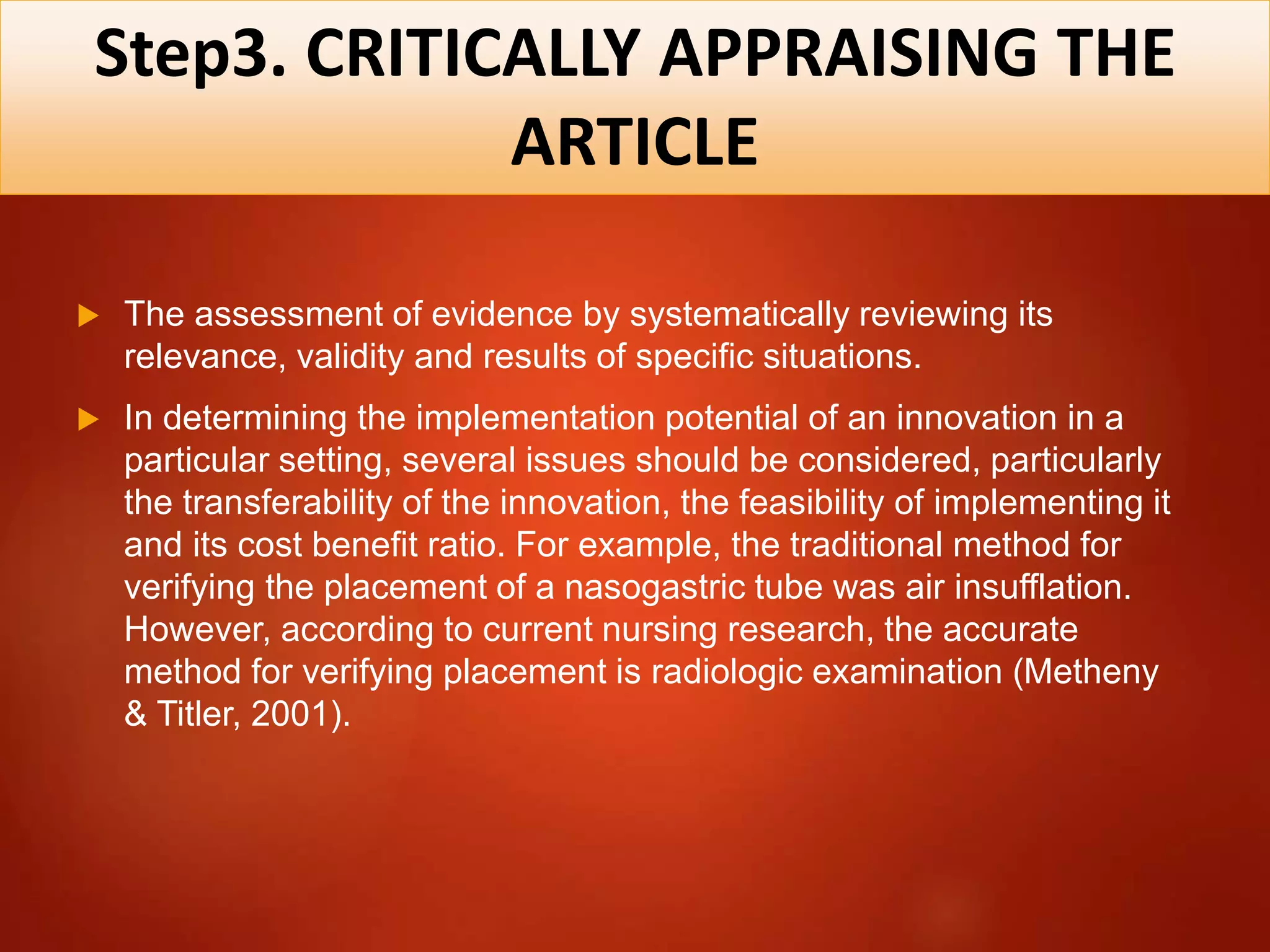 evidence based practice, EBP | PPTX