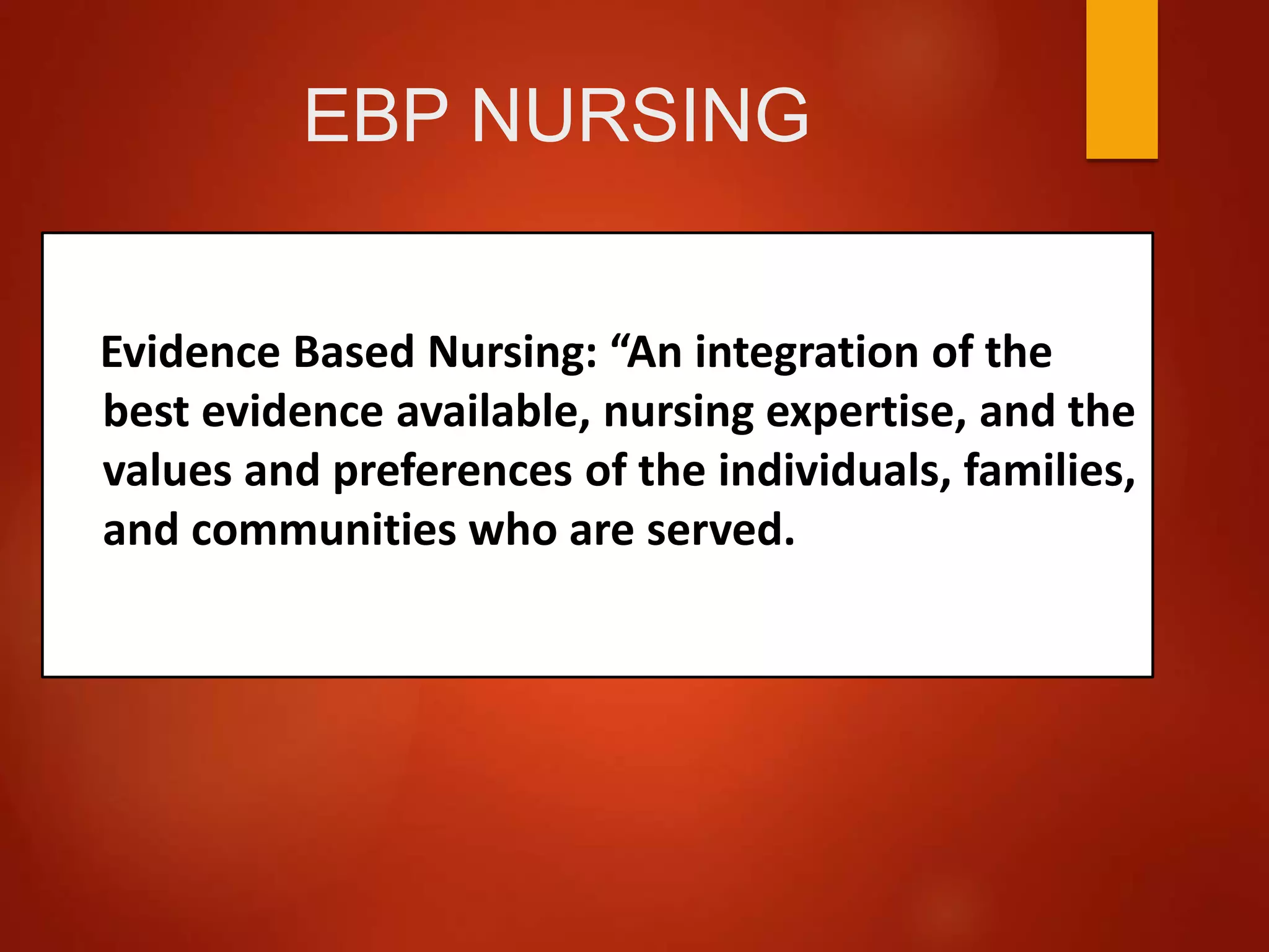 evidence based practice, EBP | PPTX