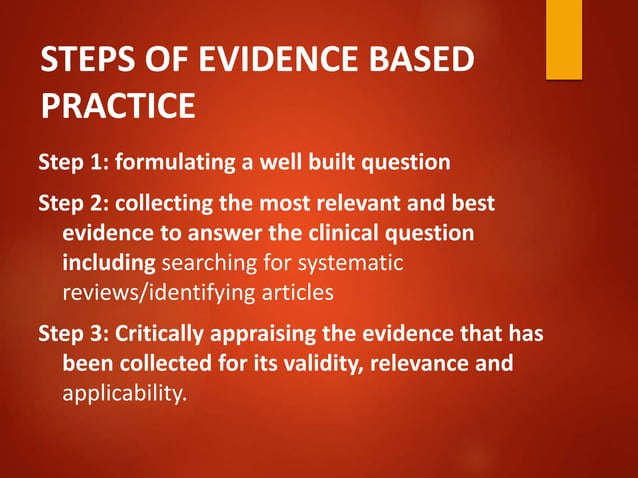 evidence based practice, EBP | PPTX
