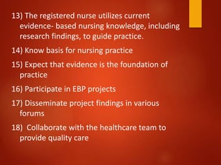 evidence based practice, EBP | PPTX