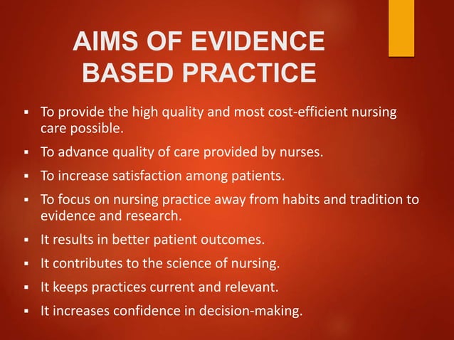 evidence based practice, EBP | PPTX