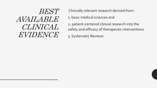 Evidence based medicine | PPTX