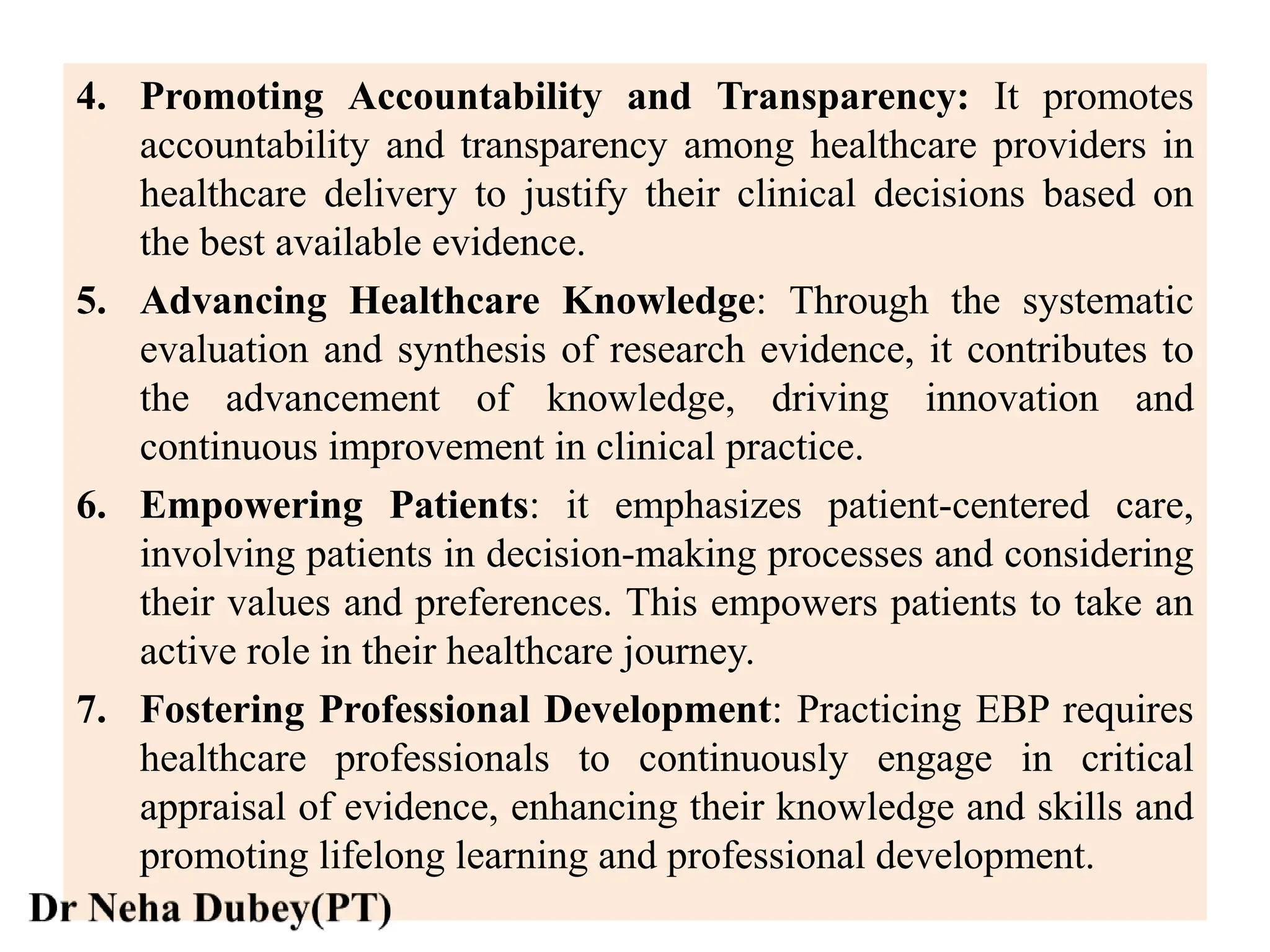 Evidence-based practiceEBP) in physiotherapy | PPTX