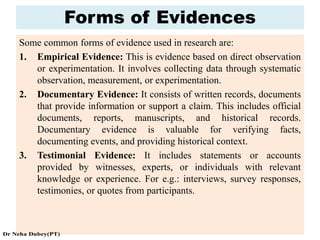 Evidence-based practiceEBP) in physiotherapy | PPTX