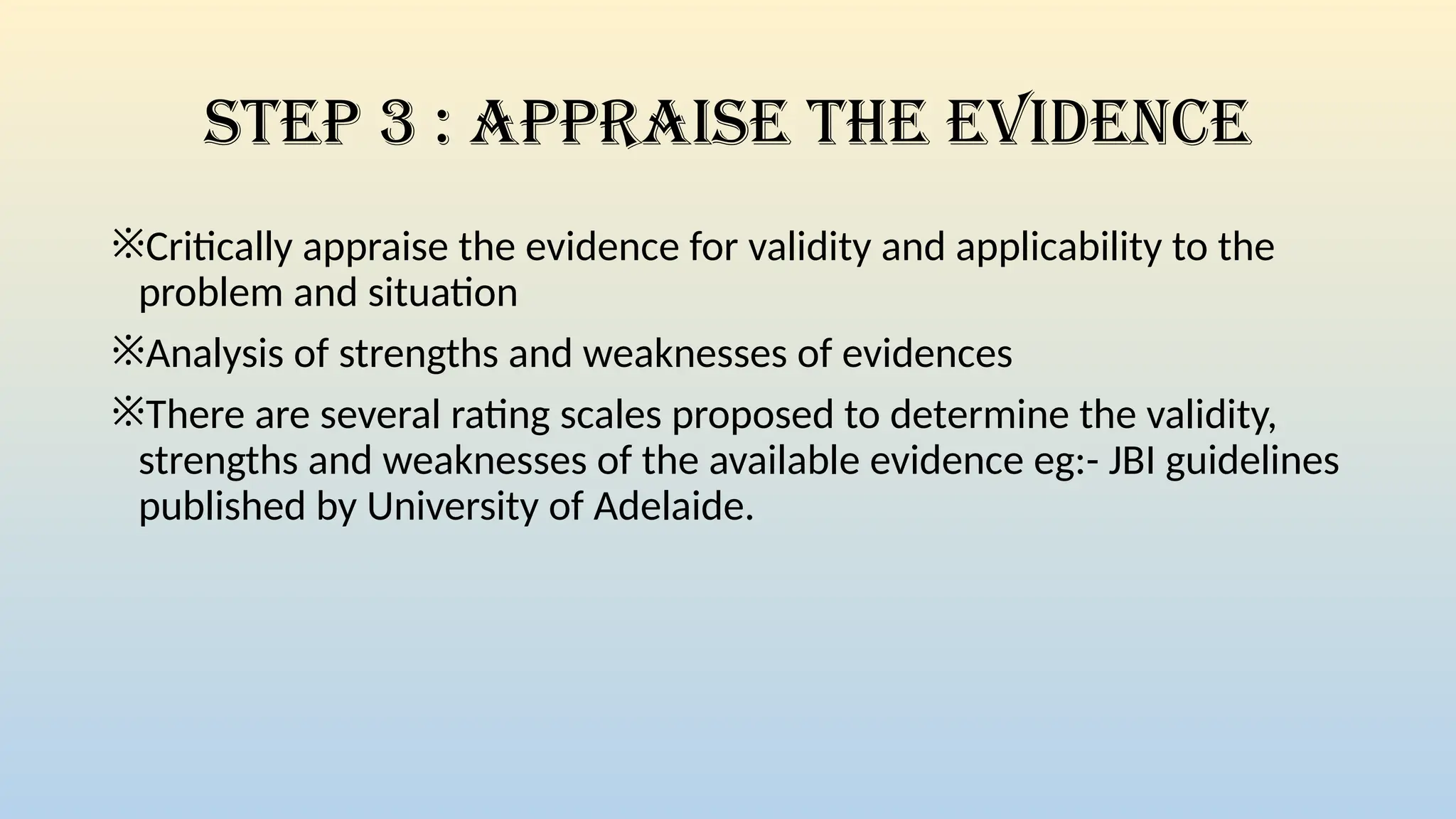 Evidence based practice in nursing.pptxs | PPTX
