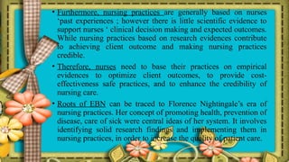 Evidence Based Practice-chapter-1-Evidence Based Nursing PPT | PPTX