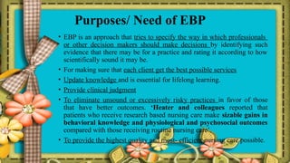 Evidence Based Practice-chapter-1-Evidence Based Nursing PPT | PPTX