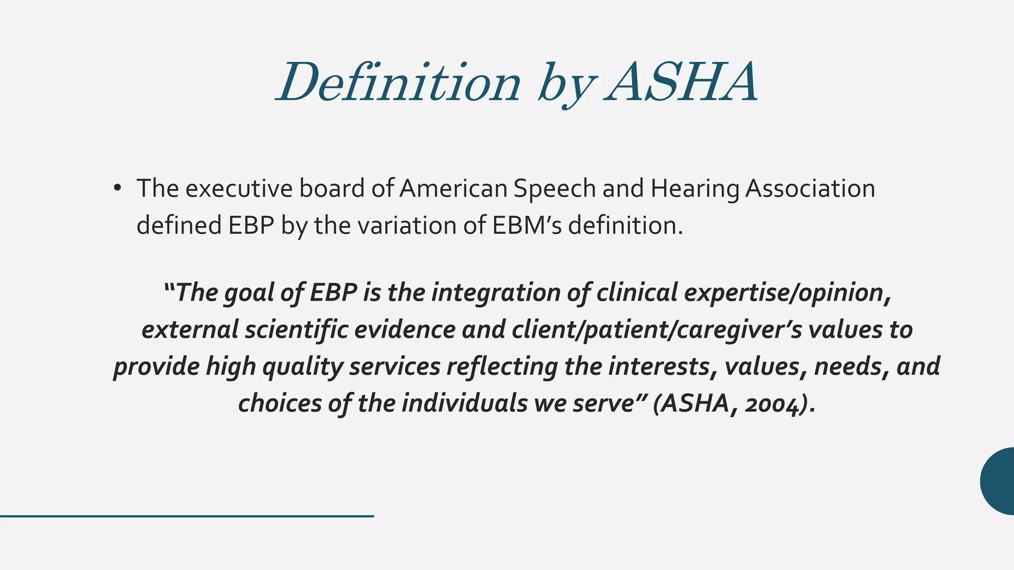 Evidence Based Practice - EBP | PPTX