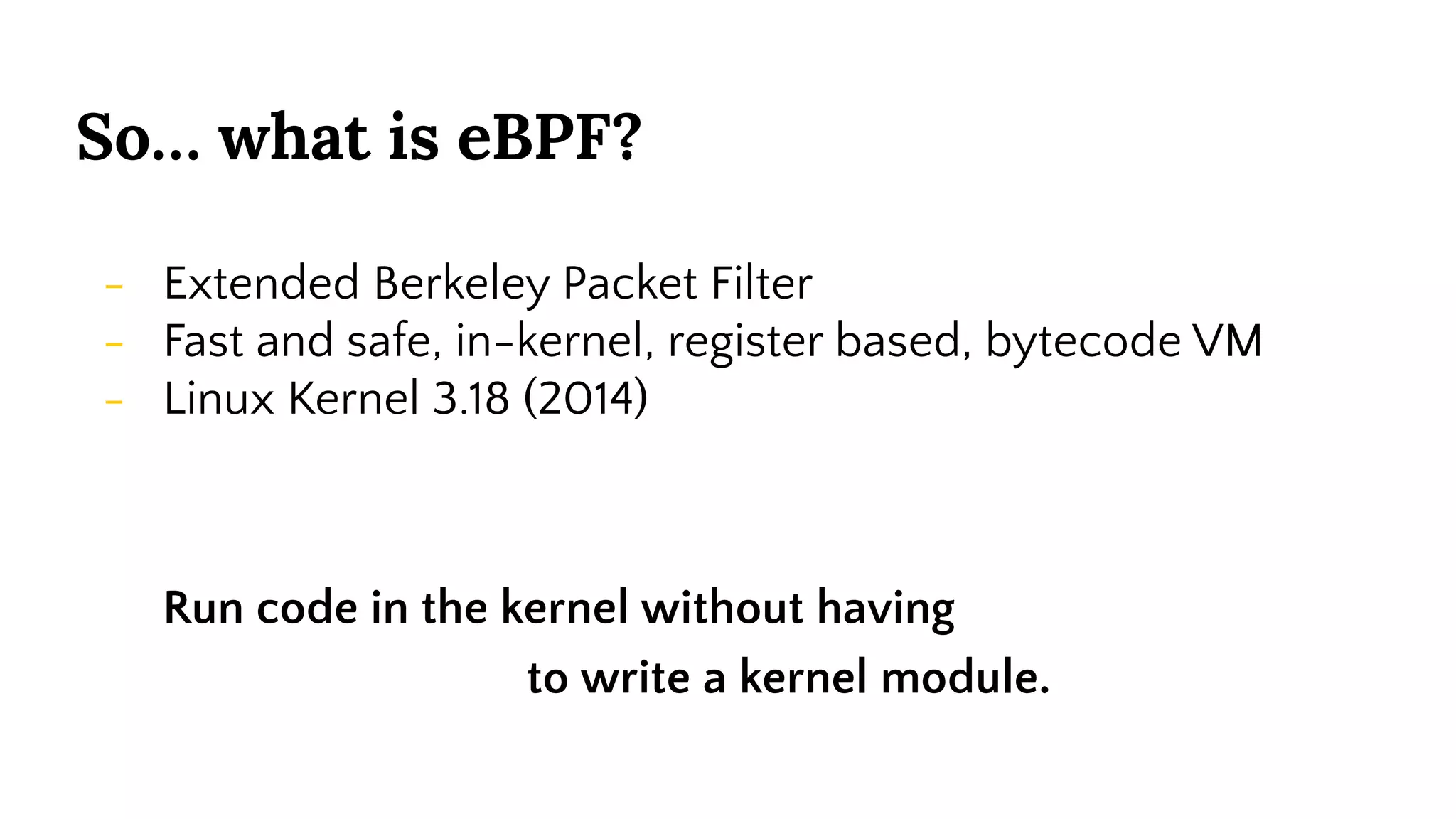Introduction To Ebpf Pdf Operating Systems Computer Software And Applications