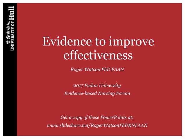 Evidence to improve effectiveness | PPT