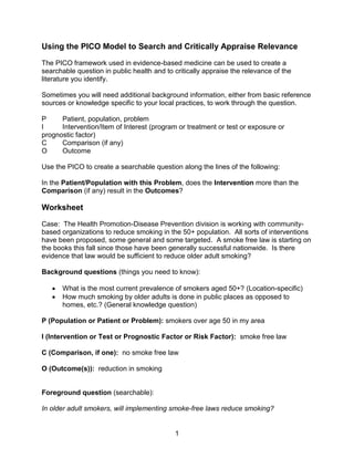 Analisis Jurnal (Using PICO Model) | PDF