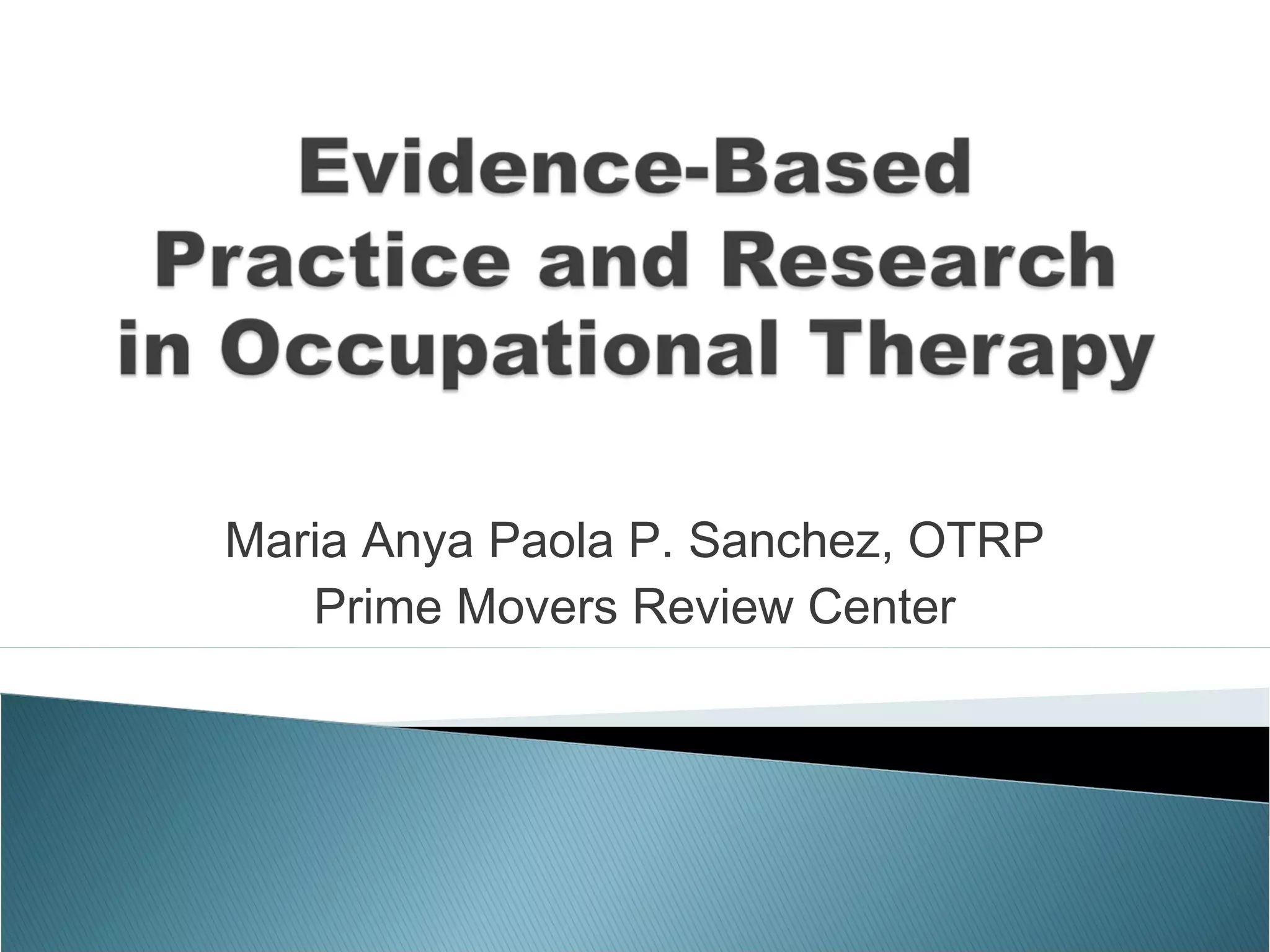 Ebp lec ppt june 2012 | PPT