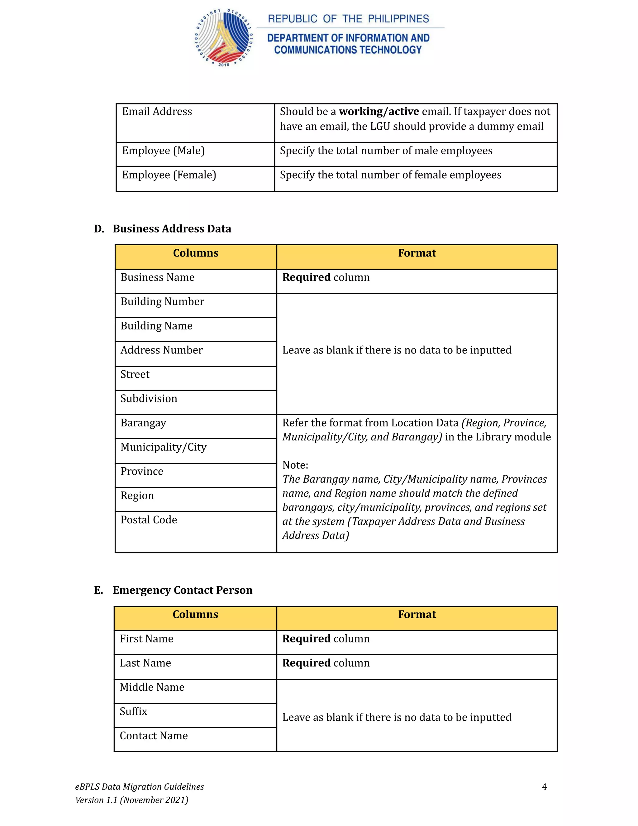 E bpls data-migration-guidelines | PDF