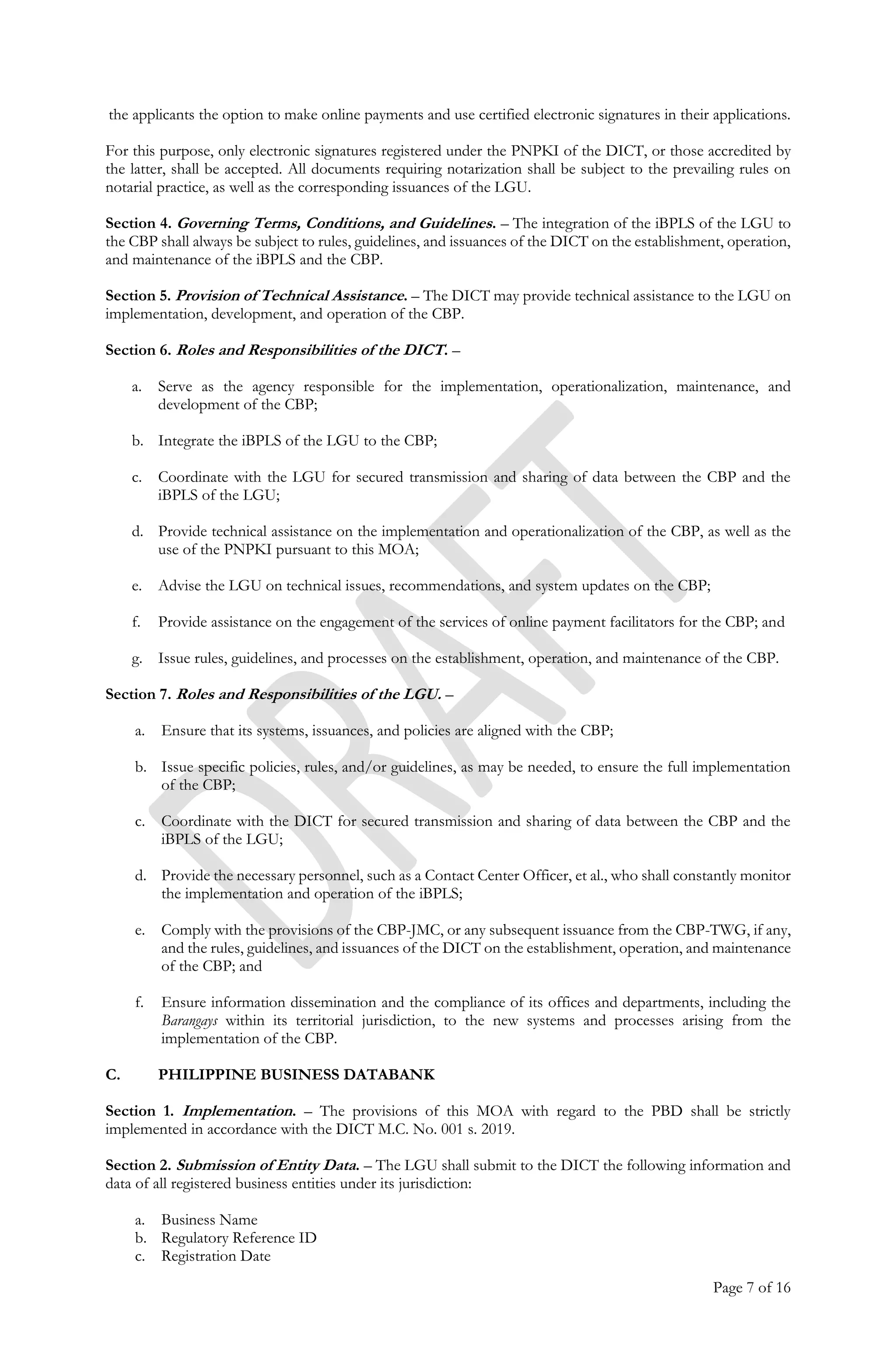 E bplscbppbd moa-template-2021-v.2.5_draft | PDF