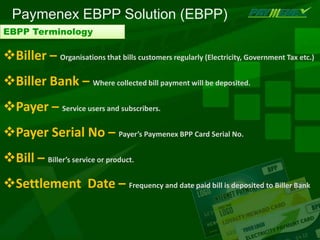 Paymenex Bill Presentment and Payment System | PPTX