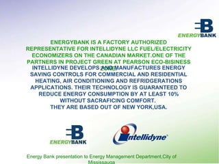 EnergyBank Presentation | PPT | Power and Energy Industry | Industries