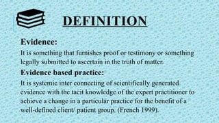 evidence based practice powerpoint presentation | PPTX