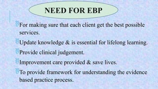 evidence based practice powerpoint presentation | PPTX