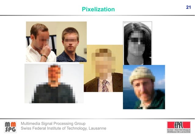 Privacy protection of visual information | PPT