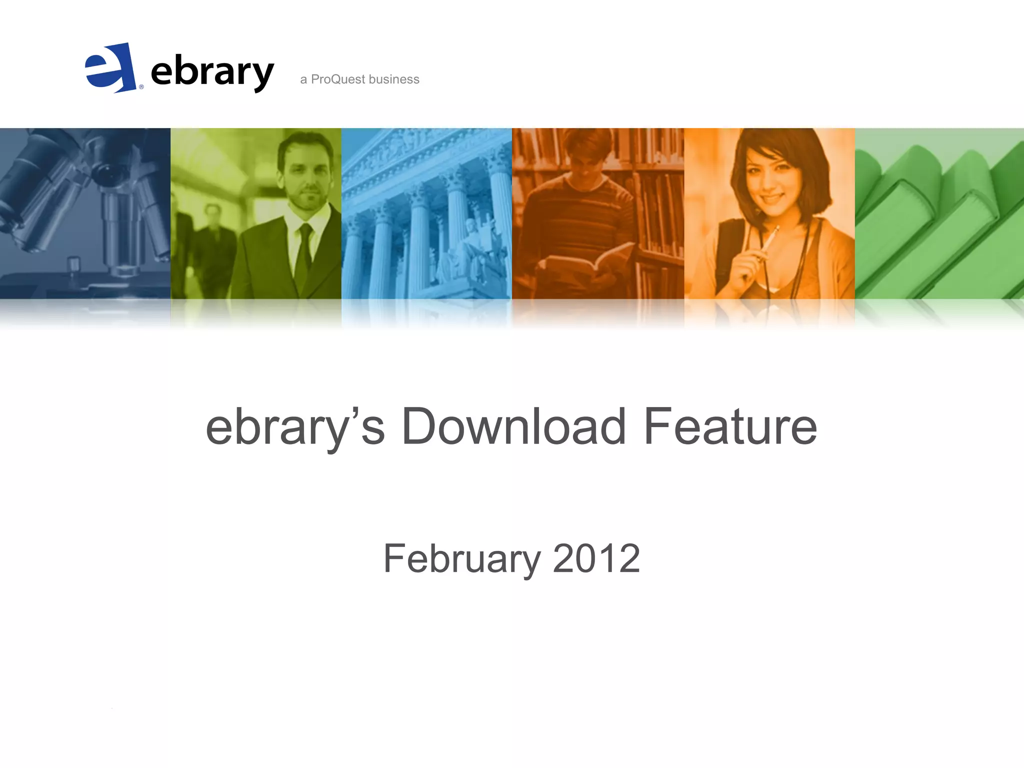 Ebrary downloading | PPT