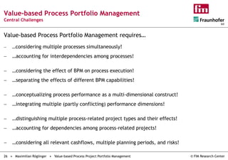 Value-based Process Project Portfolio Management | PDF