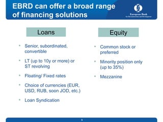 Ebrd's phased approach to developing energy efficiency lending in semed ...