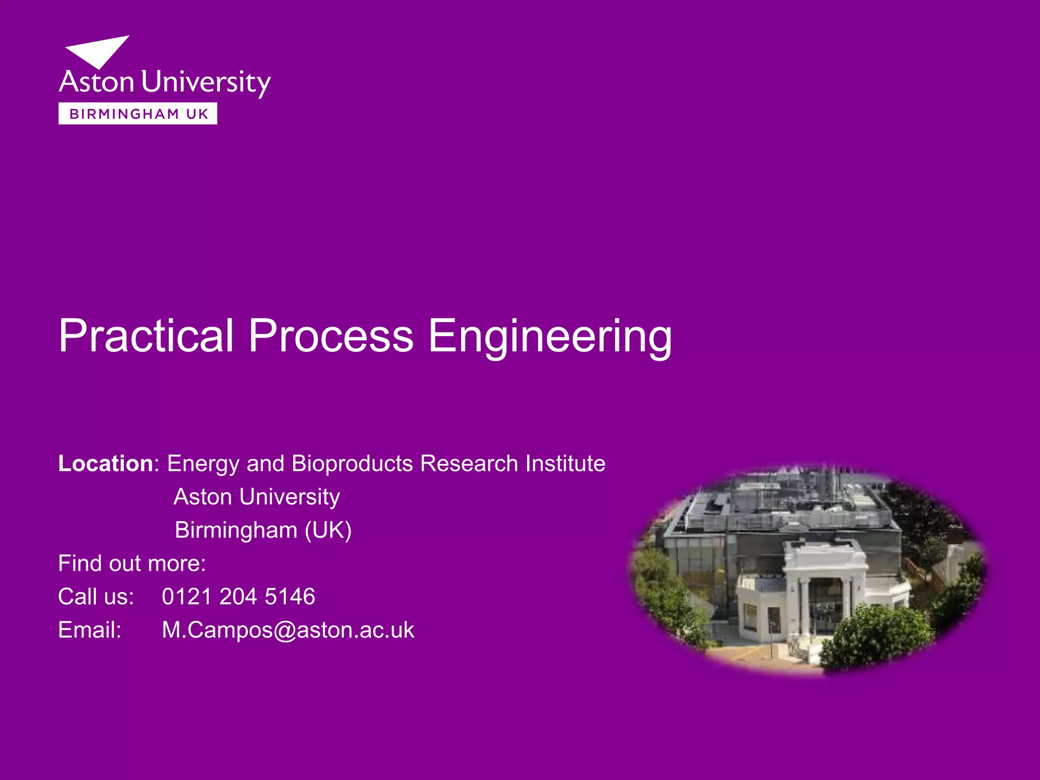 Practical Process Engineering | PPTX