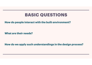 Environmental bEHAVIOUR ARCHITECTURE - EBS | PDF