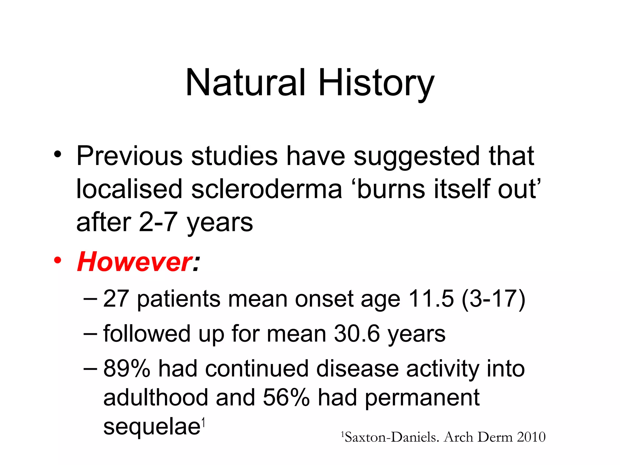 Scleroderma in children and young people | PPT