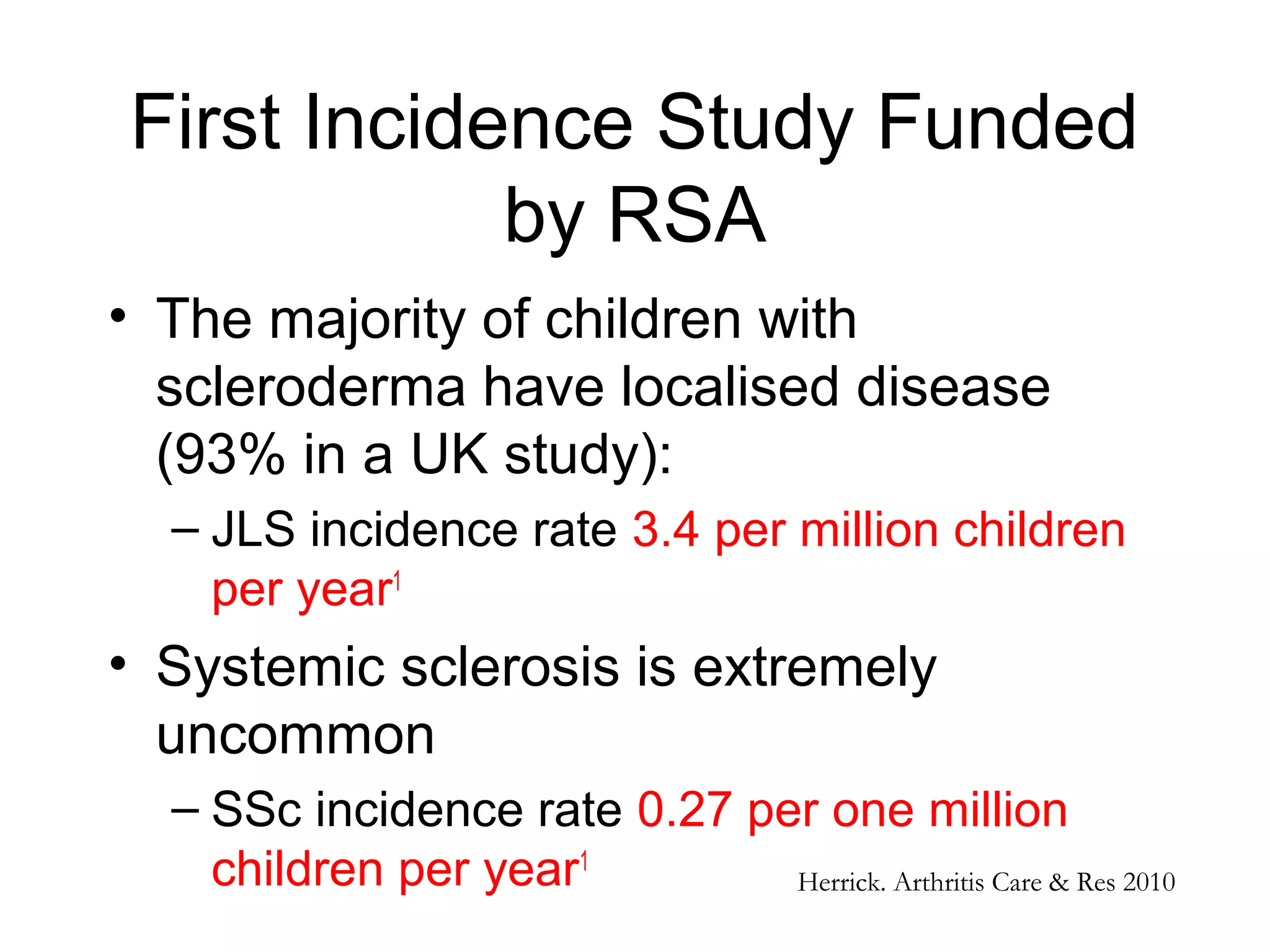 Scleroderma in children and young people | PPT