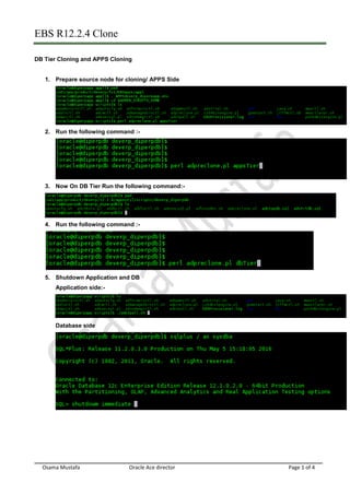 Ebs clone r12.2.4 | PDF