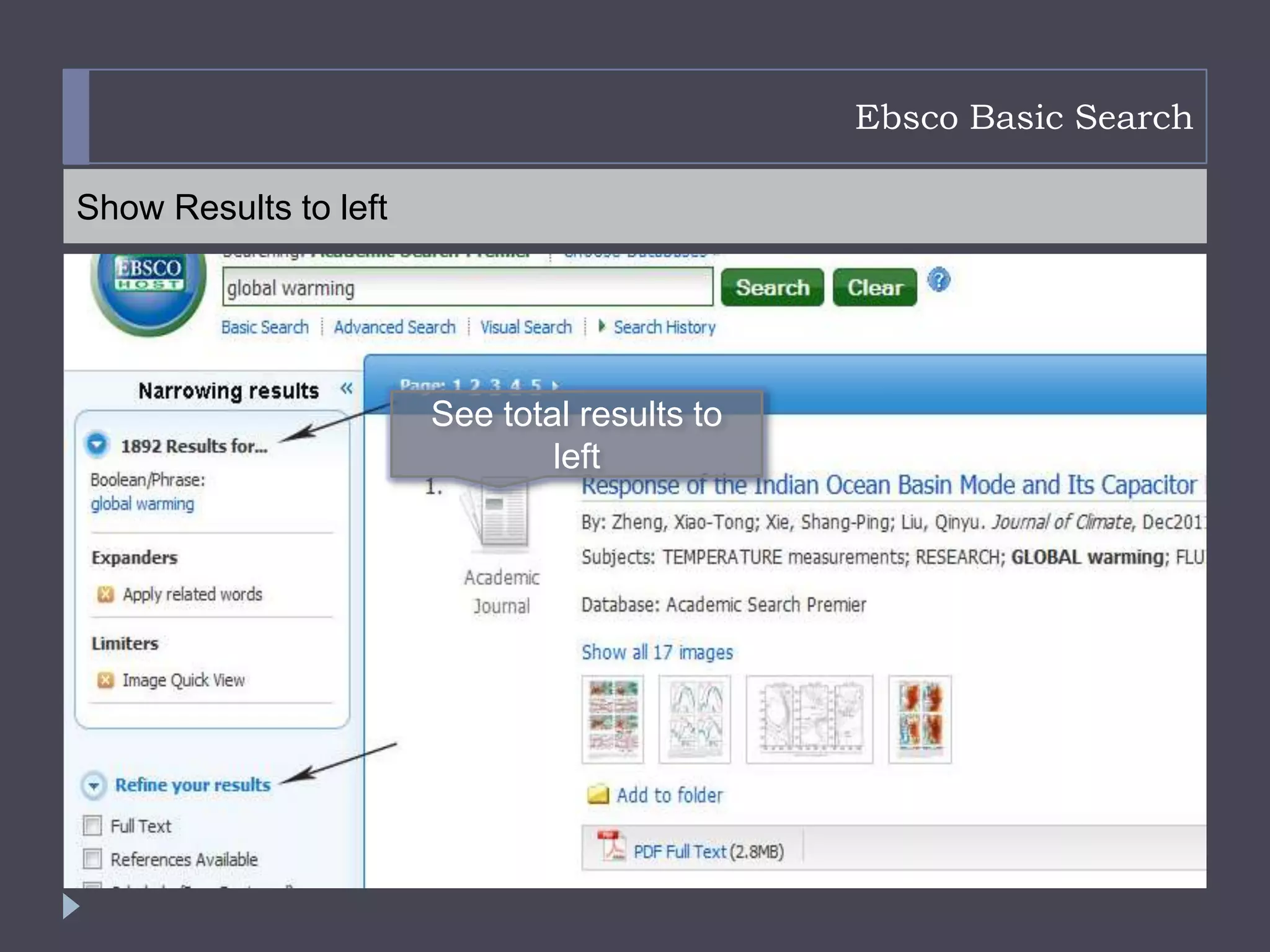 Ebsco Basic Search | PPT