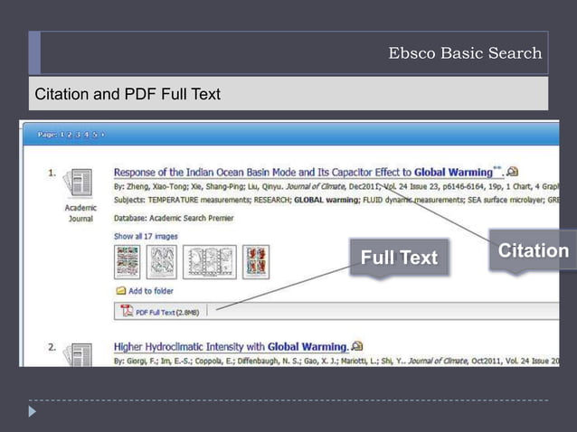 Ebsco Basic Search | PPT