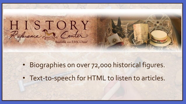 EBSCO History Reference Center at the Idaho Falls Public Library | PPT