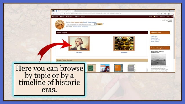 EBSCO History Reference Center at the Idaho Falls Public Library | PPT