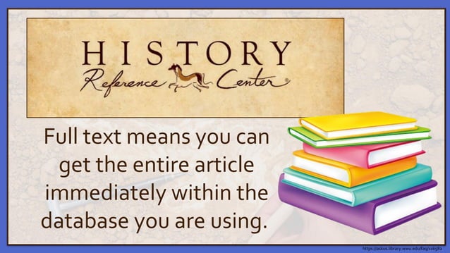 EBSCO History Reference Center at the Idaho Falls Public Library | PPT