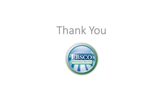 Lightning talk - EBSCO | PPTX