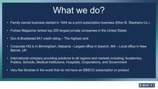 Lightning talk - EBSCO | PPTX