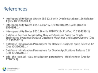Oracle EBS database upgrade to 12c | PPT