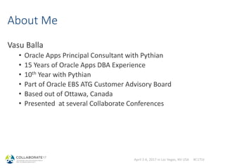 Oracle EBS database upgrade to 12c | PPT