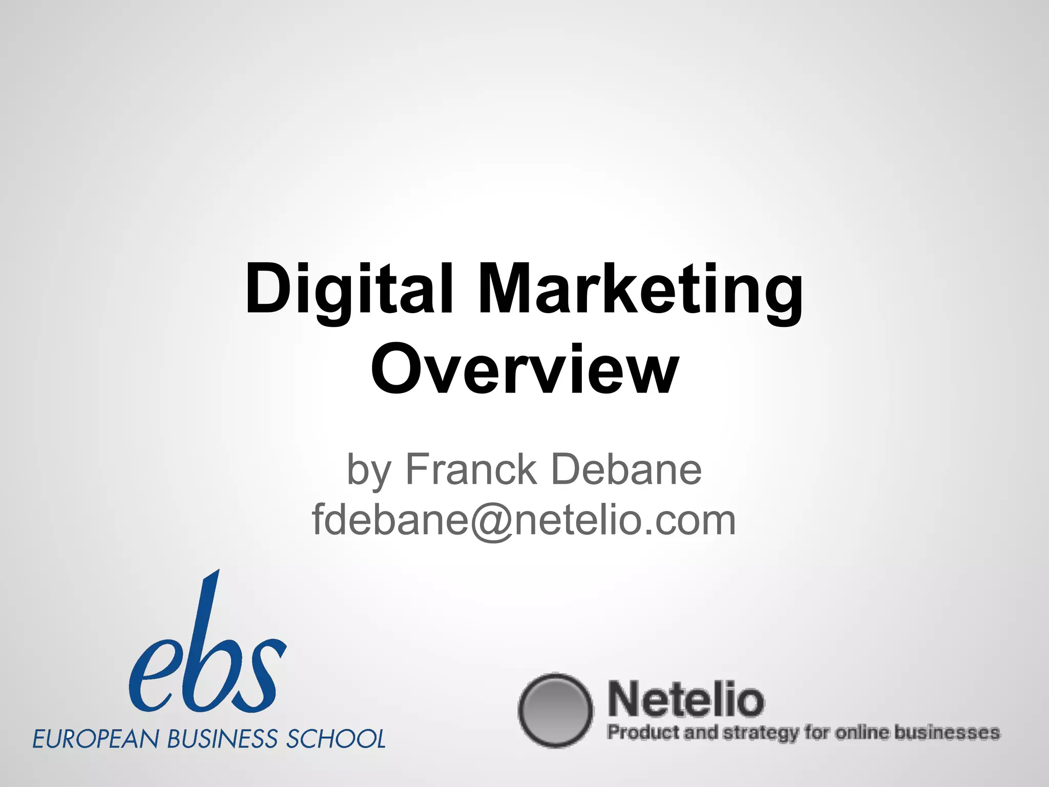 Digital marketing overview for EBS | PPT