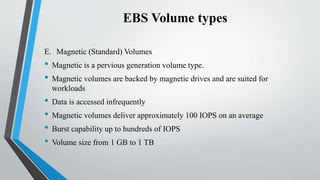 Elastic Block Storage (EBS) | PPT
