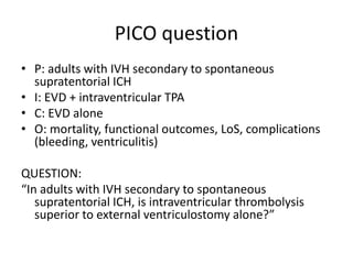 Ebs tpa for ivh ich | PPT