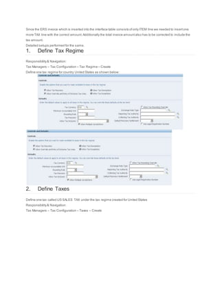 Ebtax in oracle EBS r12 | DOCX