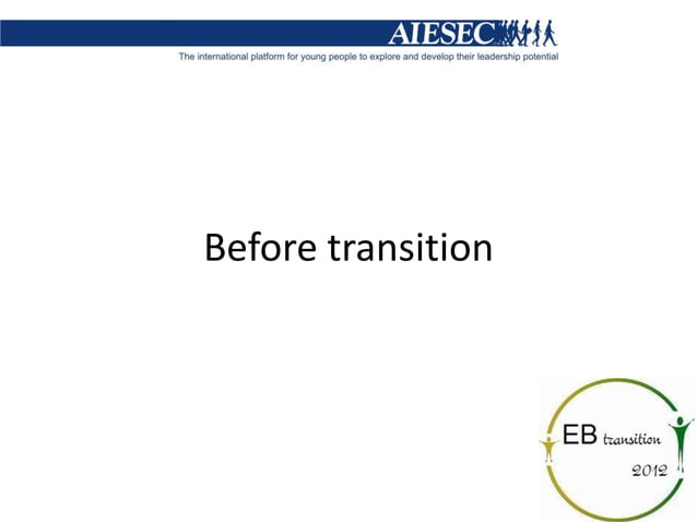 EB transition guidelines | PPT
