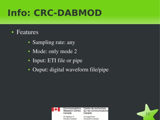 EBU DRW 2012 - CRC mmbTools Overview | PPT