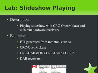 EBU DRW 2012 - CRC mmbTools Overview | PPT