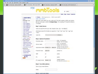 EBU DRW 2012 - CRC mmbTools Overview | PPT
